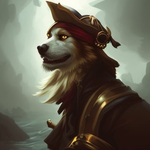 Wolf Pirate - AI Generated Artwork - NightCafe Creator