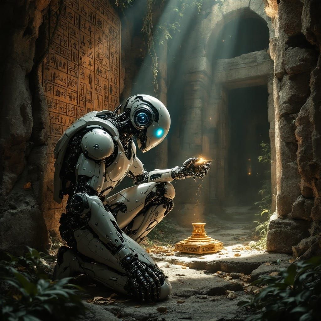 archaeologist cyborg III - Cyborg Discovers Ancient Temple S...