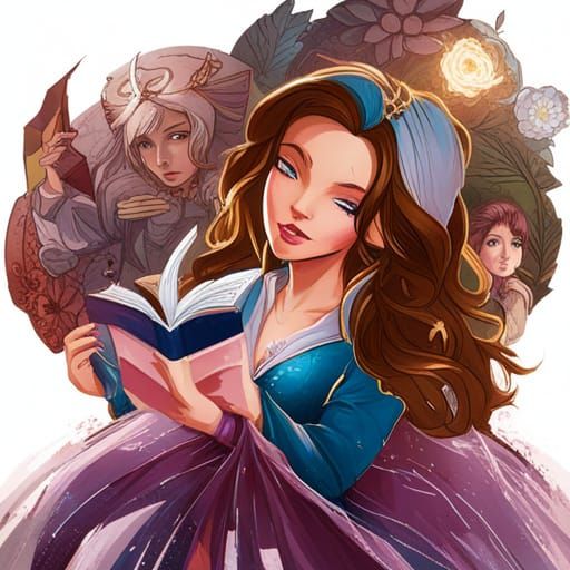 Princess Belle - AI Generated Artwork - NightCafe Creator