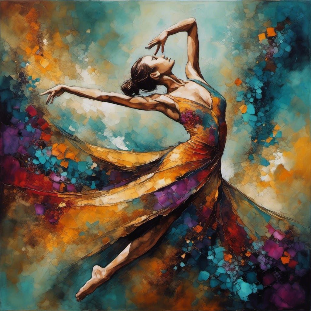 Cubist Dancer - AI Generated Artwork - NightCafe Creator