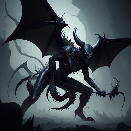 Nightgaunt. - AI Generated Artwork - NightCafe Creator