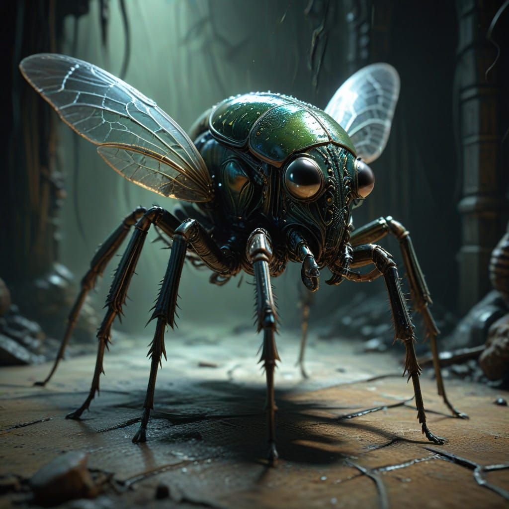 Emerald Abomination - Grotesque, Biomechanical Nightmare Eme...