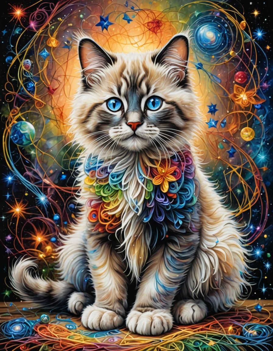 String Cat 2 - AI Generated Artwork - NightCafe Creator