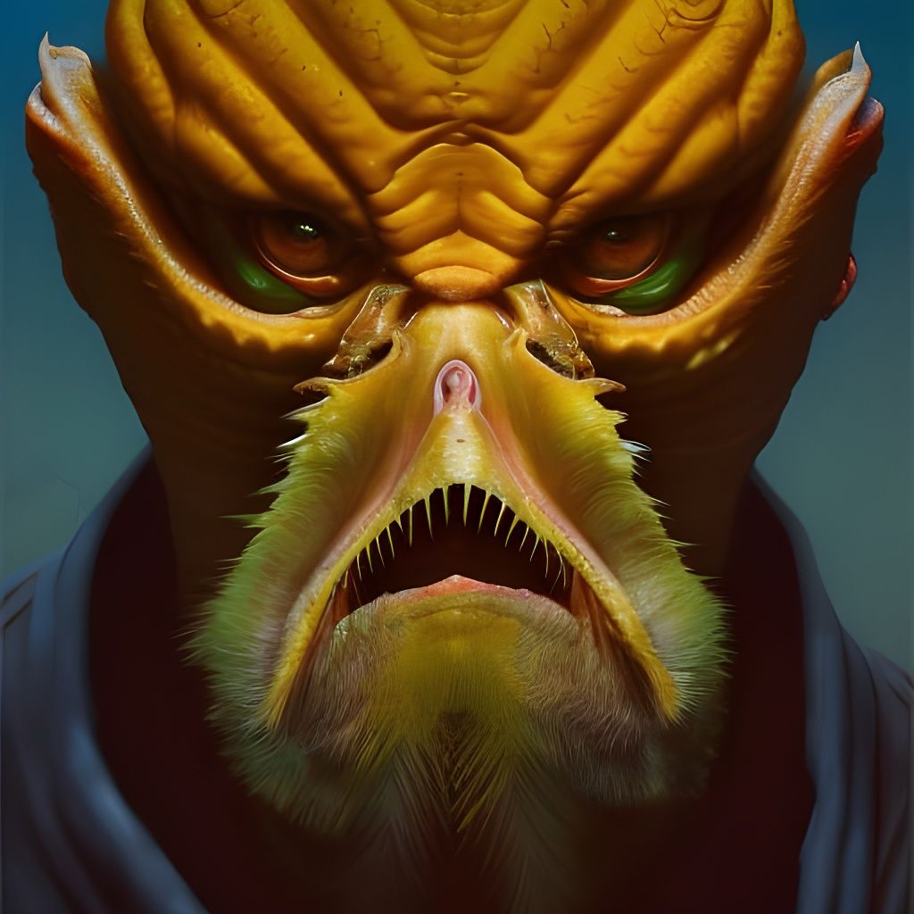 Monkfish Man - AI Generated Artwork - NightCafe Creator