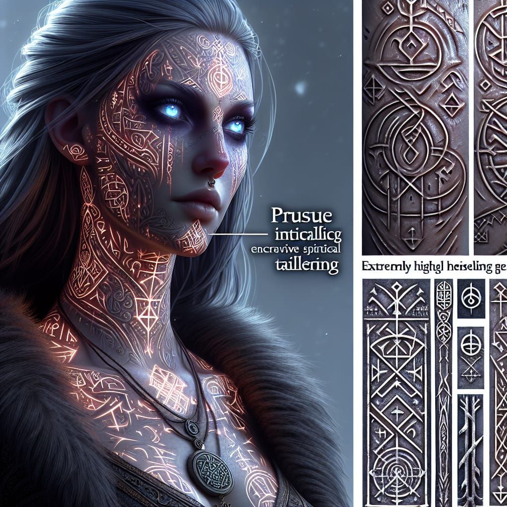 Gothic Runic Witch - AI Generated Artwork - NightCafe Creator