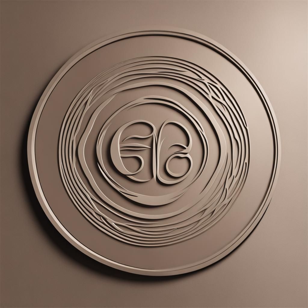 Ensō circle, embossed logo design - AI Generated Artwork - NightCafe ...