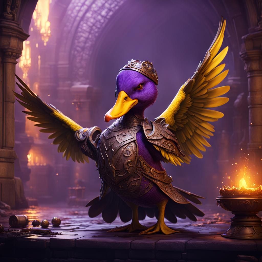 Dungeons and dragons war duck - AI Generated Artwork - NightCafe Creator