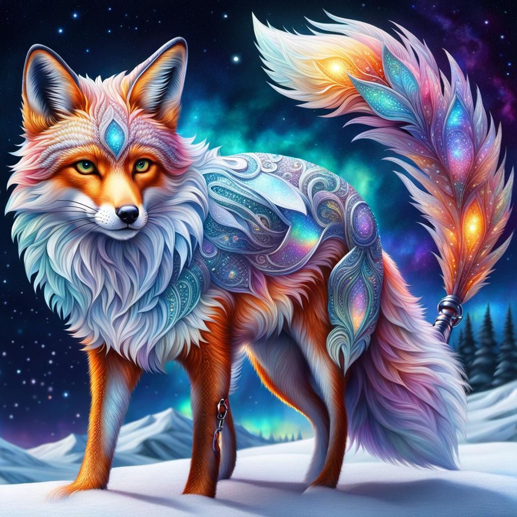 Sparkling Fox - AI Generated Artwork - NightCafe Creator