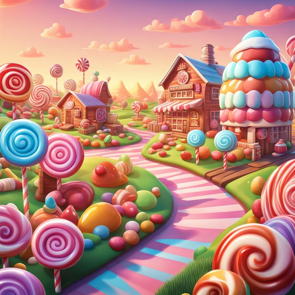 Candy Farm - AI Generated Artwork - NightCafe Creator