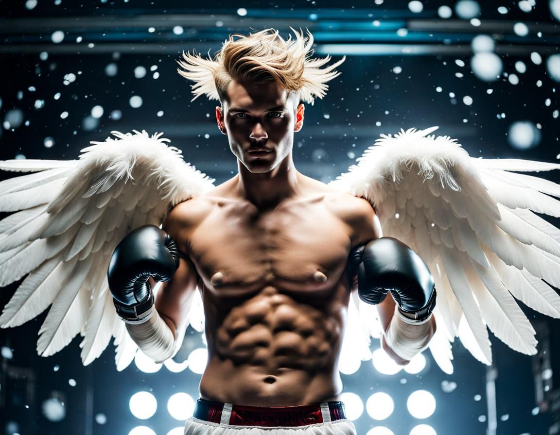 Boxer Angel # 3 - AI Generated Artwork - NightCafe Creator