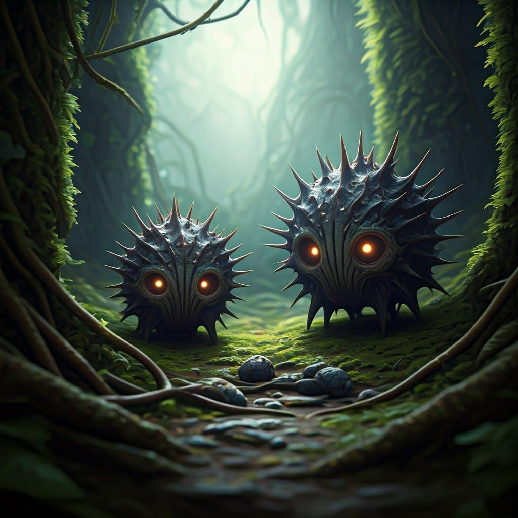 Small Thorn monsters - Intricately Detailed Thorn Creatures...