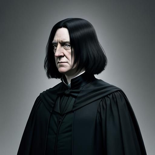 Professor Snape in Vader doo - AI Generated Artwork - NightCafe Creator