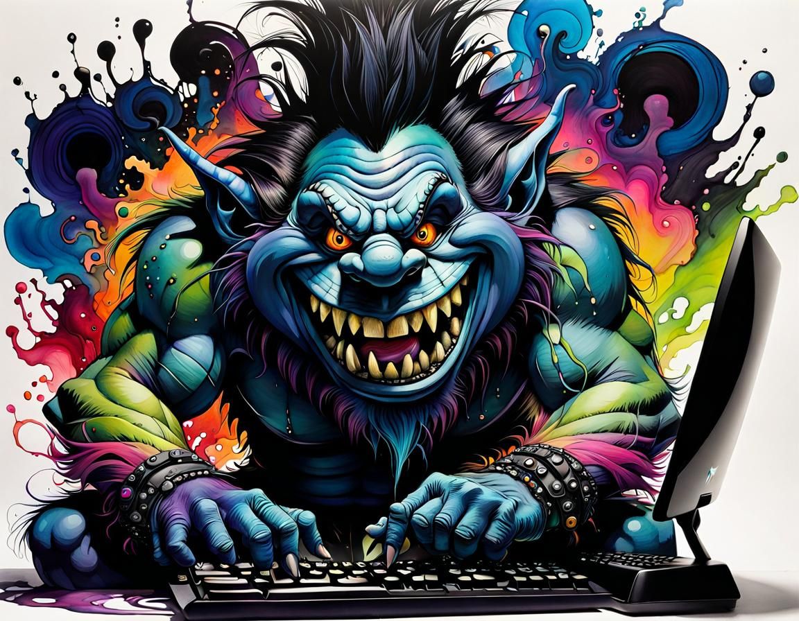 A Troll, trolling - AI Generated Artwork - NightCafe Creator