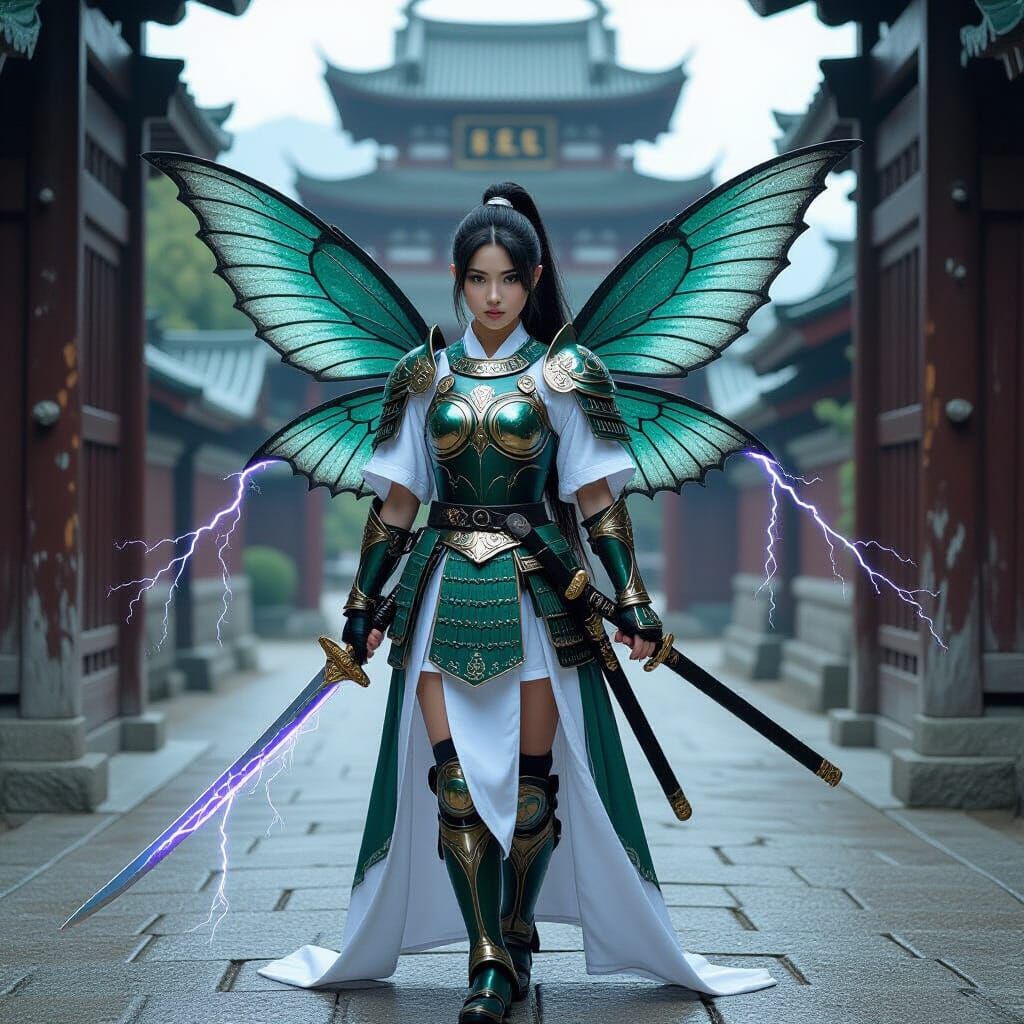 Japanese fairy guard - Japanese Fairy Guard with Lightning S...