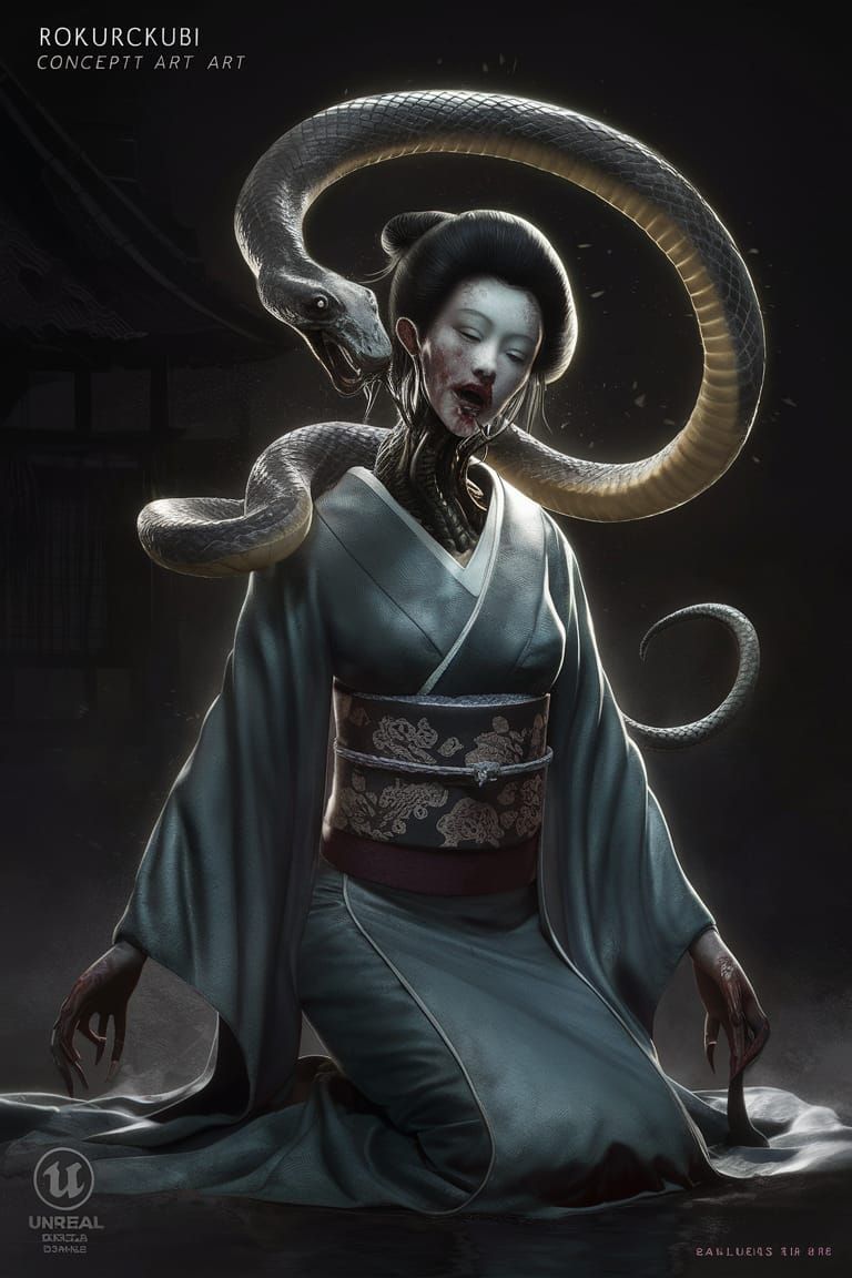 Rokurokubi - AI Generated Artwork - NightCafe Creator