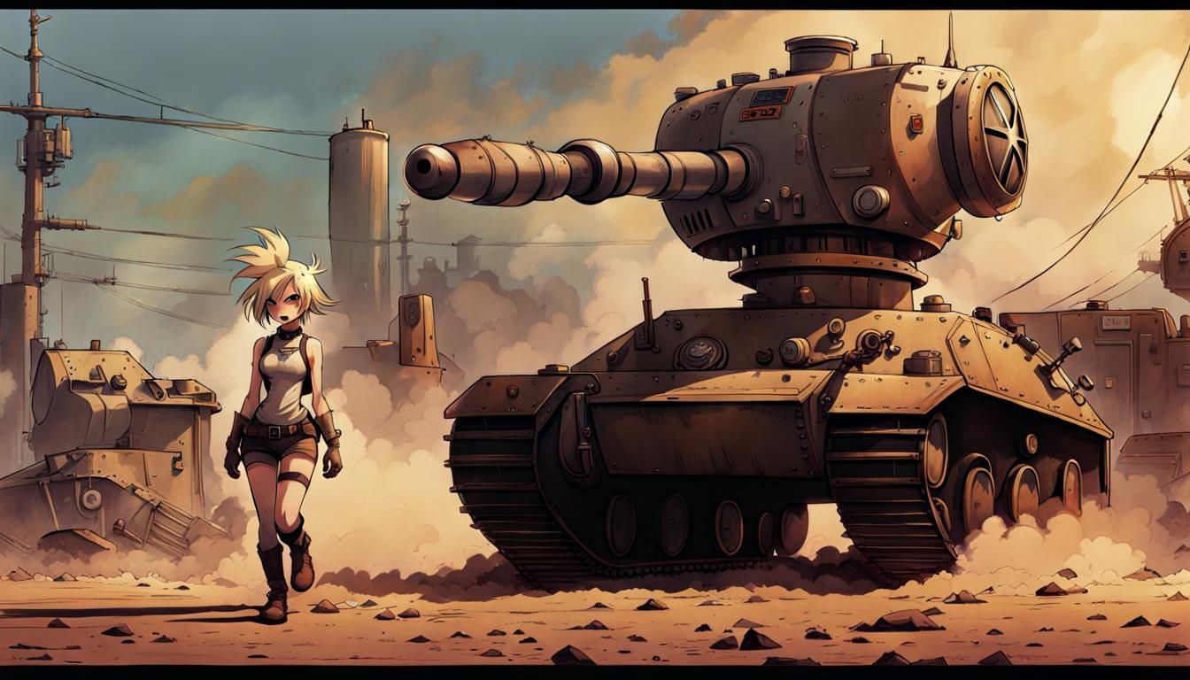 Tank Girl - AI Generated Artwork - NightCafe Creator