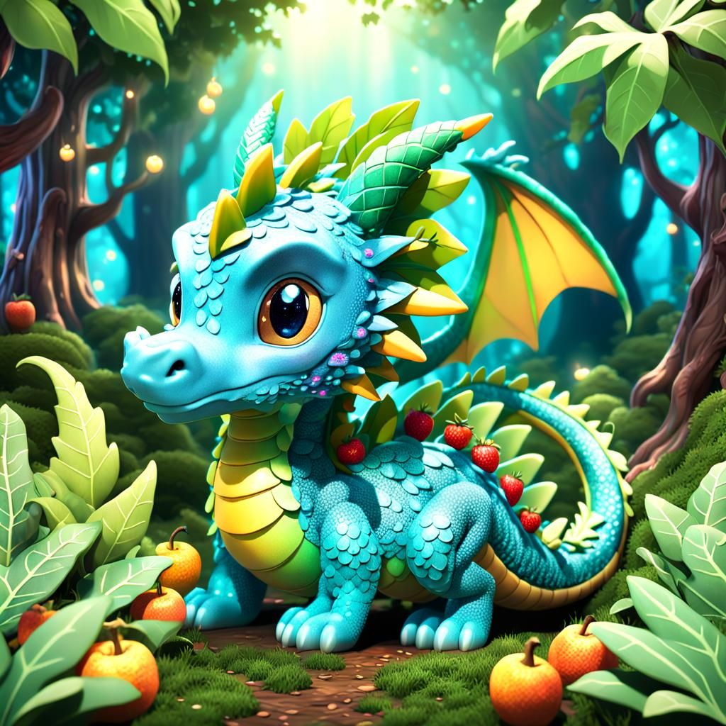 Adorable Dragon Friend - AI Generated Artwork - NightCafe Creator