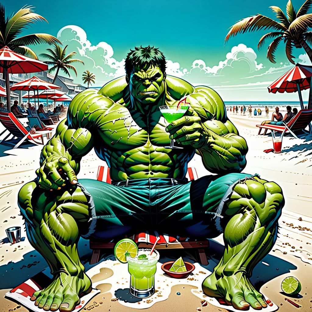 Hulk Drink. - AI Generated Artwork - NightCafe Creator