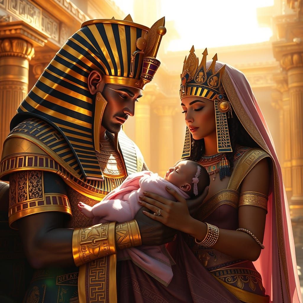 Pharaoh & His Queen Welcome Their Heiress