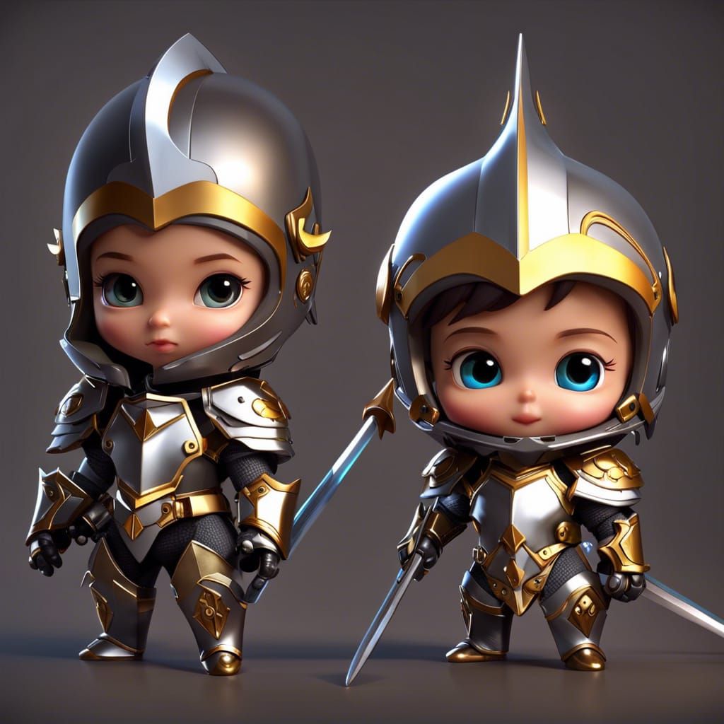 Mini knights... - AI Generated Artwork - NightCafe Creator