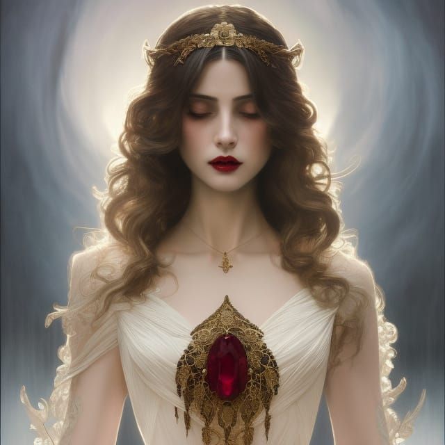 Vampire Woman , intricate design head portrait, dramatic lighting ...