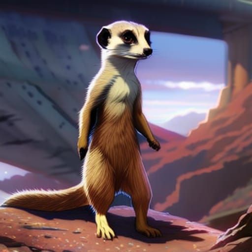 Worker Meerkat - AI Generated Artwork - NightCafe Creator