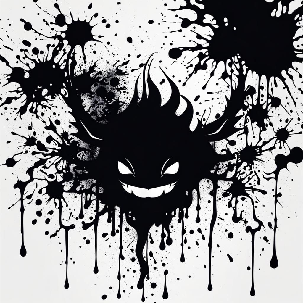 Evil Ink Ghost - AI Generated Artwork - NightCafe Creator