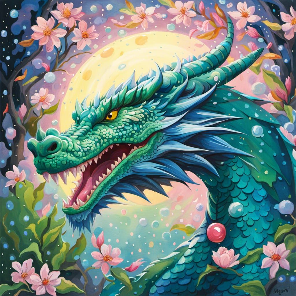 Spring Dragon - AI Generated Artwork - NightCafe Creator
