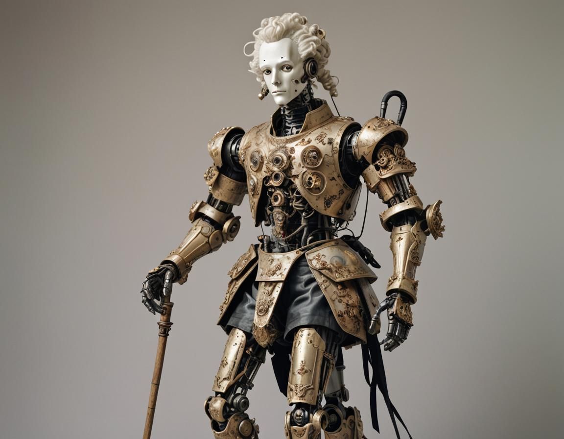 georgian rococo male robot - AI Generated Artwork - NightCafe Creator