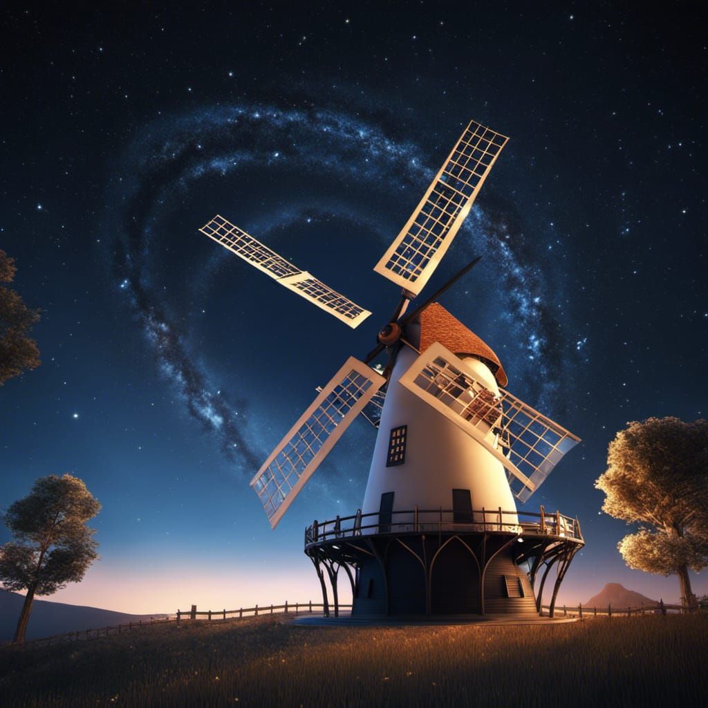 Windmill - AI Generated Artwork - NightCafe Creator