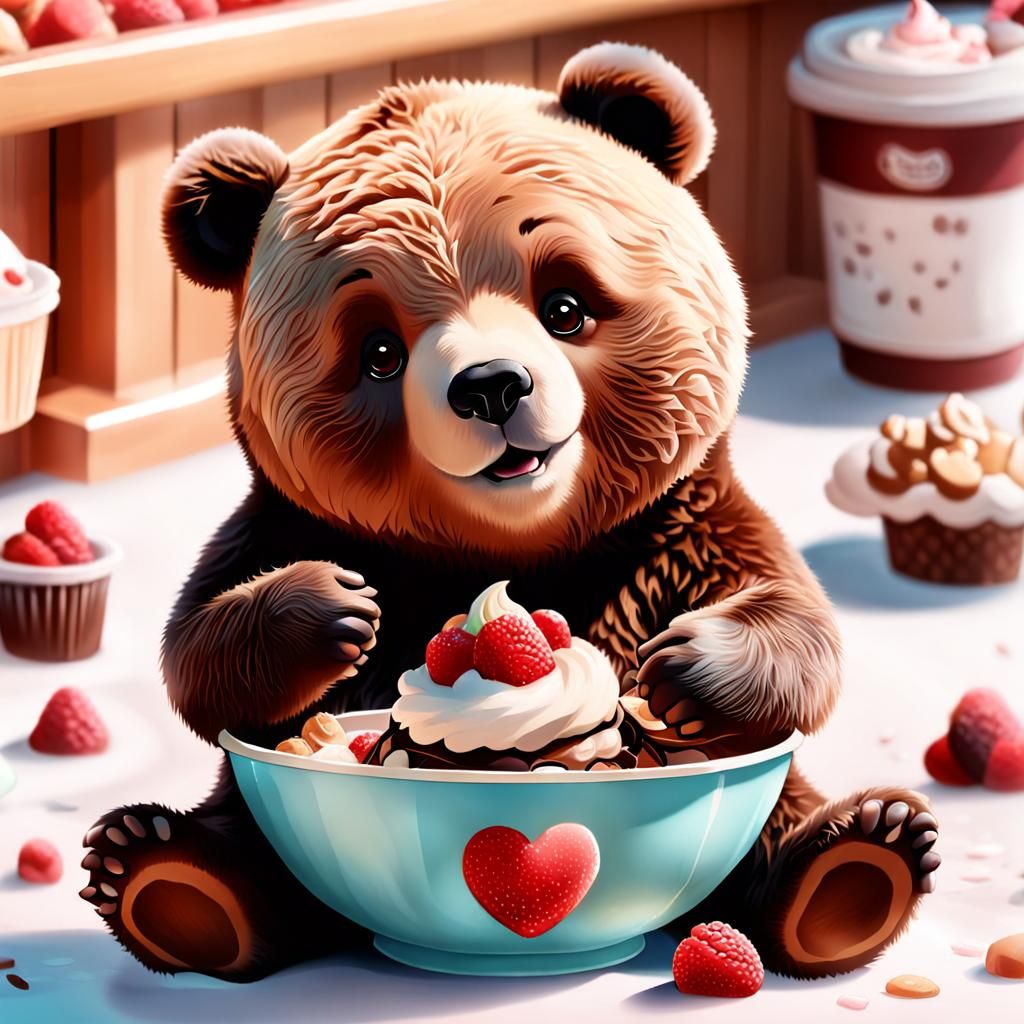 🐨🐻🍦(everyone screams and I get the ice-cream) - AI Generated Artwork ...