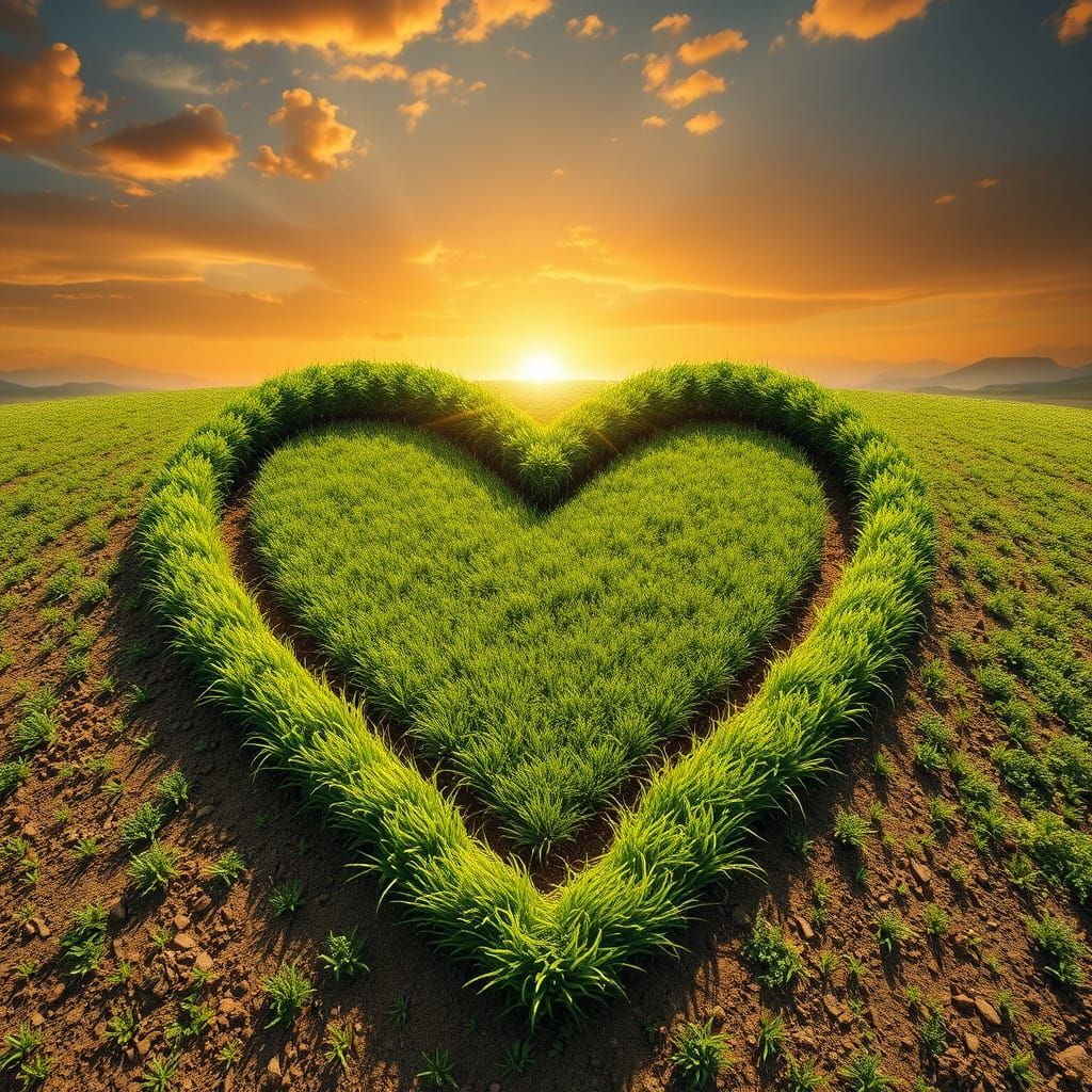heart - Heart-Shaped Field in Earthly Terrain