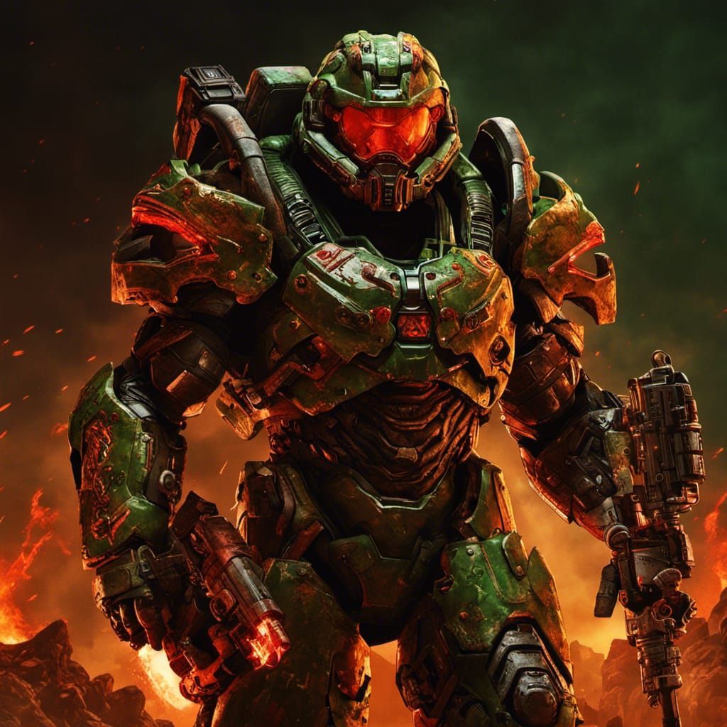 The Doom Slayer v2 - AI Generated Artwork - NightCafe Creator