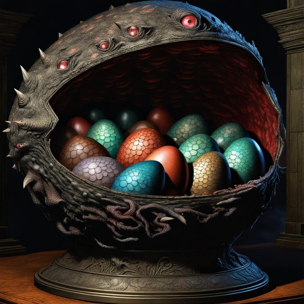 Dragon Egg Incubator - AI Generated Artwork - NightCafe Creator