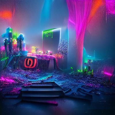 a cyber rave party - AI Generated Artwork - NightCafe Creator