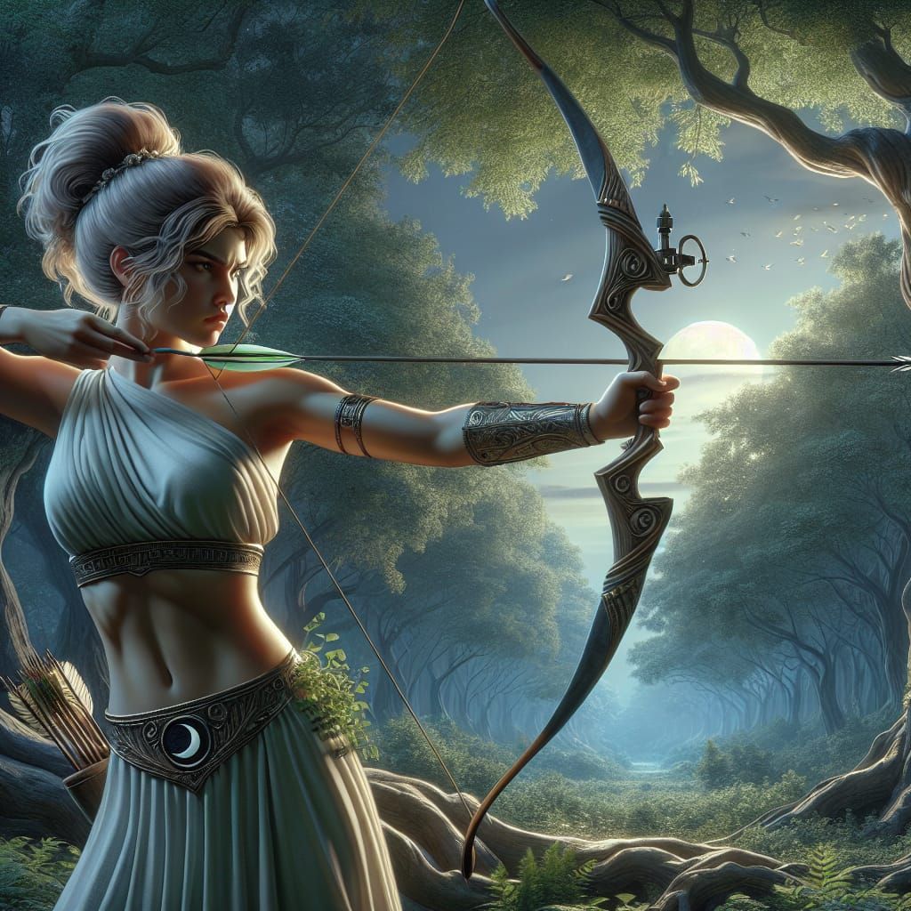 Artemis the Archer - AI Generated Artwork - NightCafe Creator