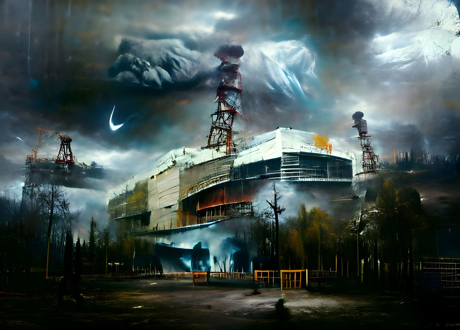 Apocalypse of Chernobyl, John Martin - AI Generated Artwork - NightCafe ...