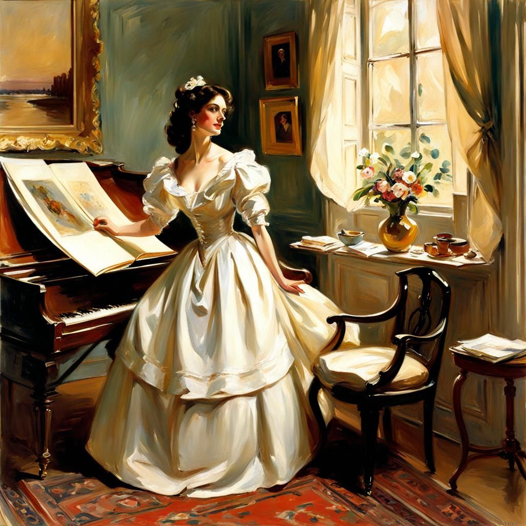 Portrait in the style of John Singer Sargent - AI Generated Artwork ...