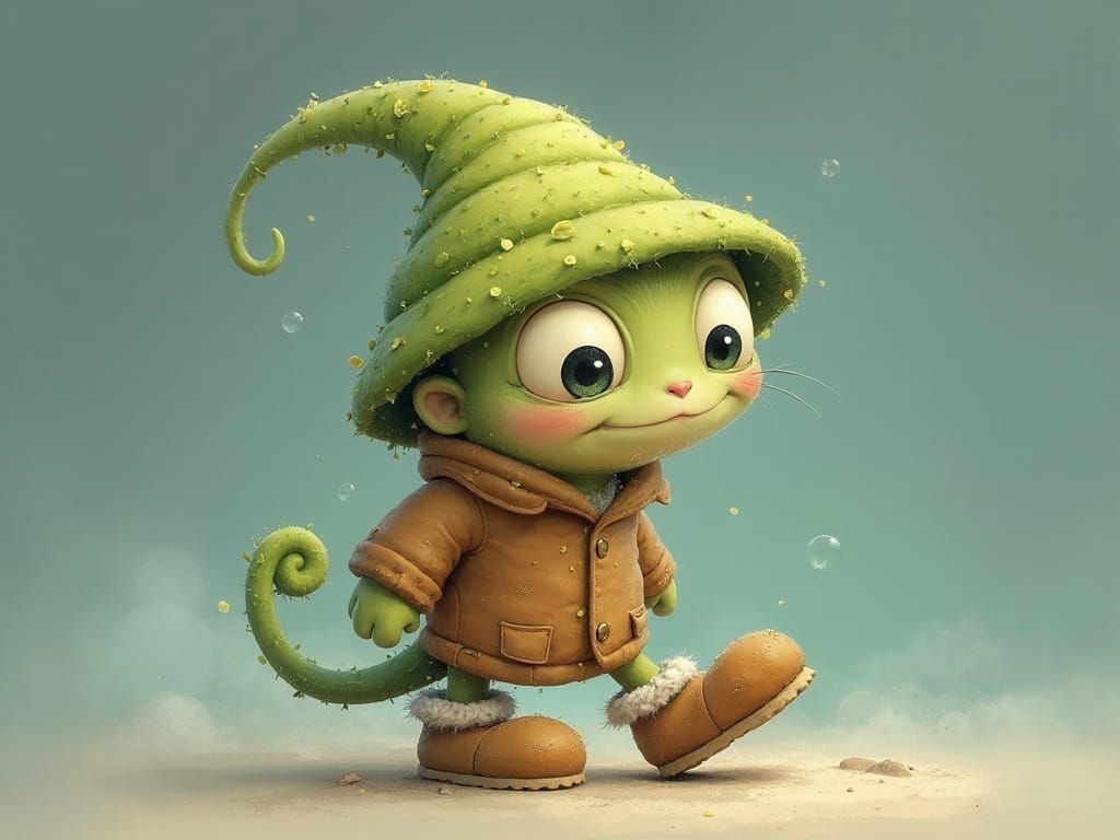 Dibble Sprout Squidge Suprareal Freestanding Grapheme Wearing Mukluks