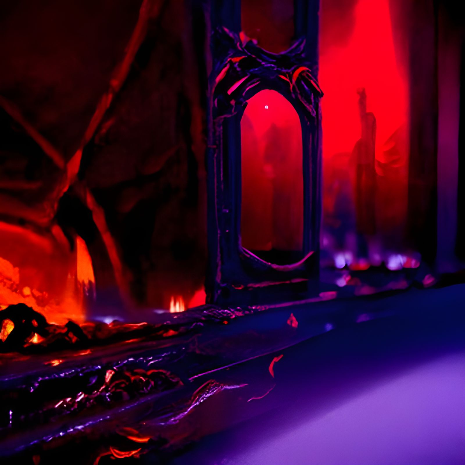 The Hellish World - AI Generated Artwork - NightCafe Creator