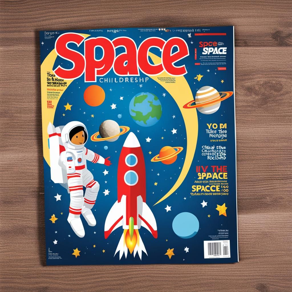 Space - a magazine for budding astronauts of the future. - AI Generated ...