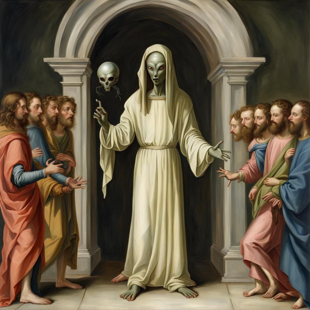 Alien Christ (SDXL) - AI Generated Artwork - NightCafe Creator