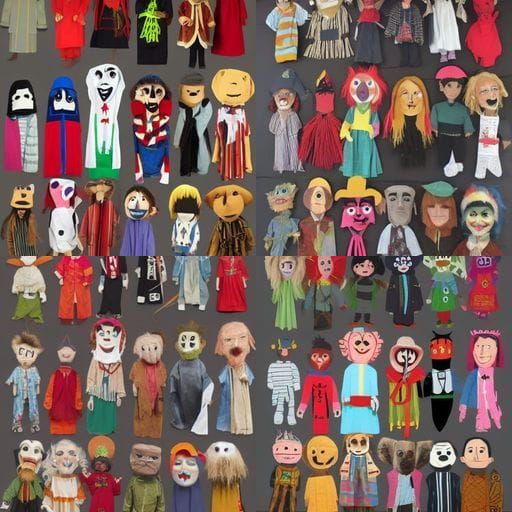 satanic puppets - Dark Fantasy Puppets in a Mysterious Ritua...