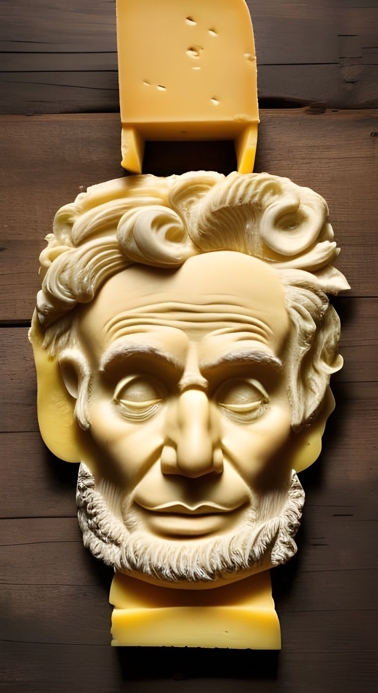 Abraham Lincoln’s Cheese Mask - AI Generated Artwork - NightCafe Creator