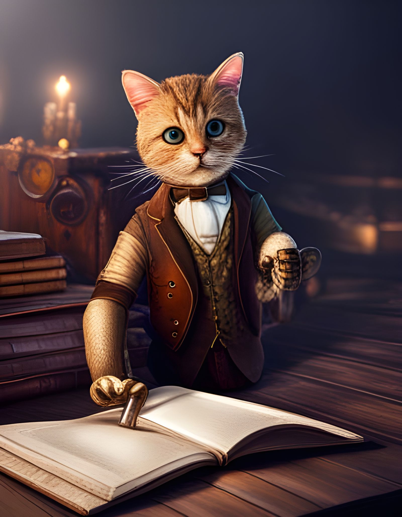 Professor Katt - AI Generated Artwork - NightCafe Creator