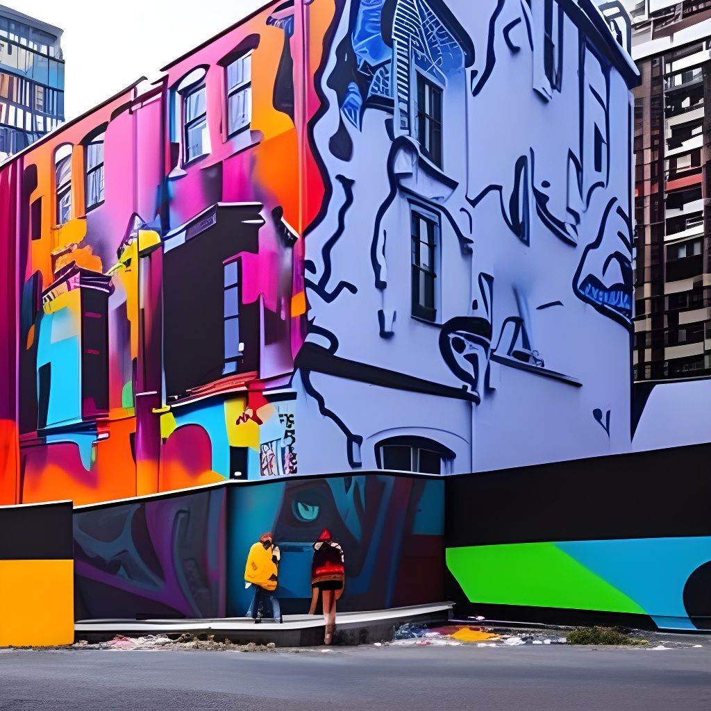 An abstract colorful house - AI Generated Artwork - NightCafe Creator