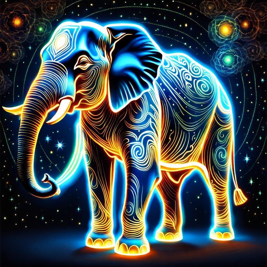 Energy Elephant - AI Generated Artwork - NightCafe Creator