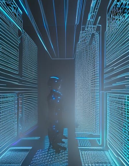 Super Computer run by Mobile AI - AI Generated Artwork - NightCafe Creator