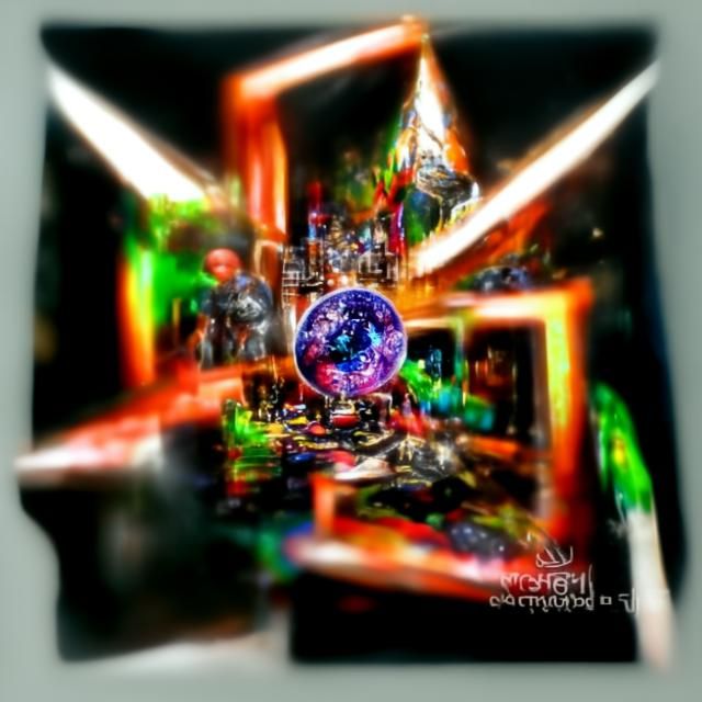 10th dimension hyperdetailed maximalism acrylic art composite ...