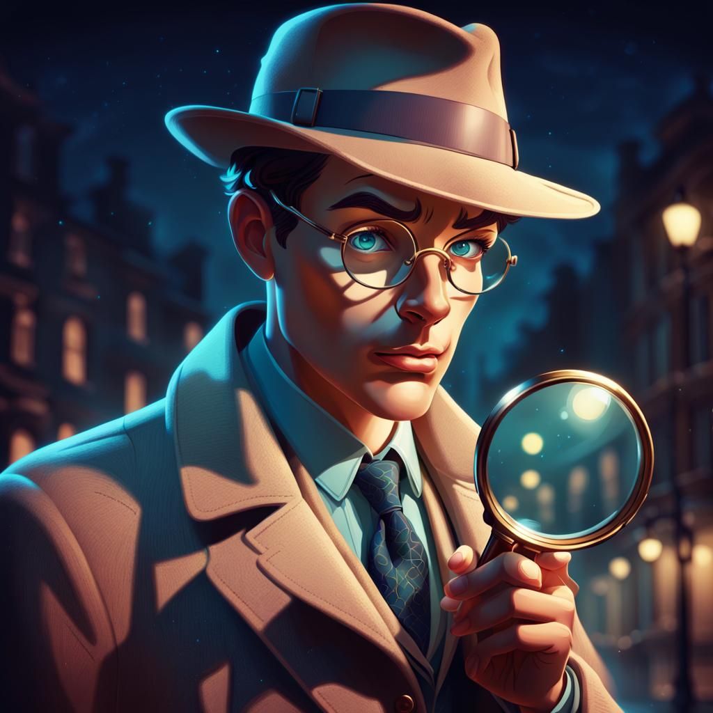 Detective portrait - AI Generated Artwork - NightCafe Creator
